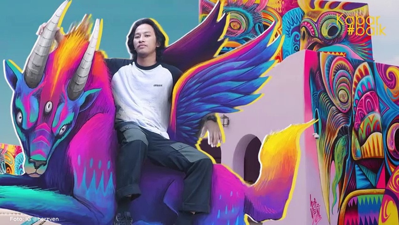HERZVEN, SENIMAN MURAL INDONESIA JADI SATU-SATUNYA PERWAKILAN ASIA ...