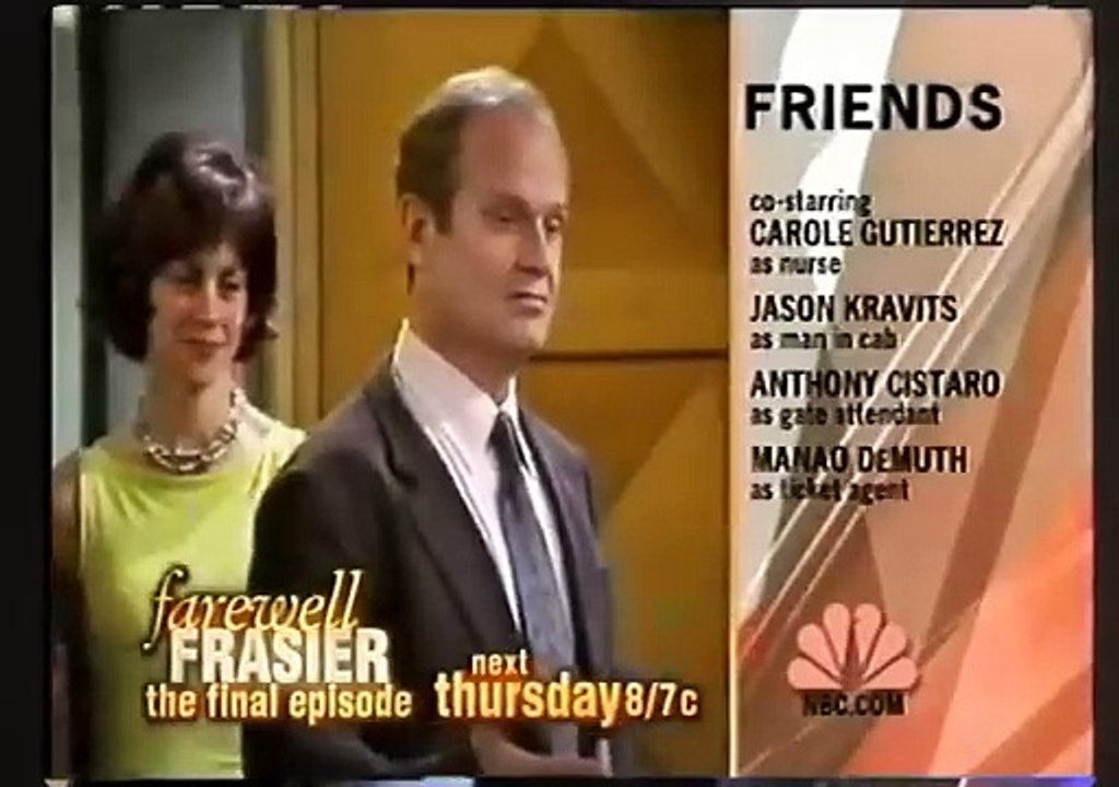 Friends' Series Finale NBC Split Screen Credits (Four or Five NBC Local ...