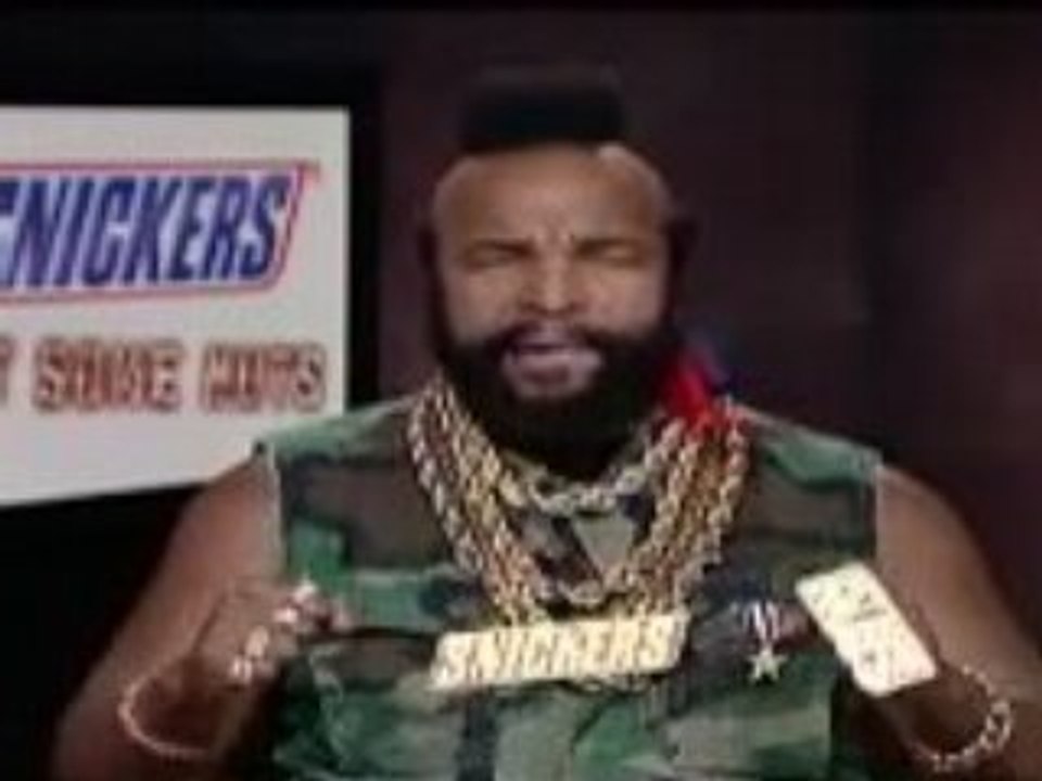 Snickers Get Some Nuts Mr T Rant - video Dailymotion
