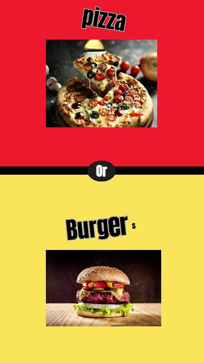 Pizza vs burgers - Vidéo Dailymotion