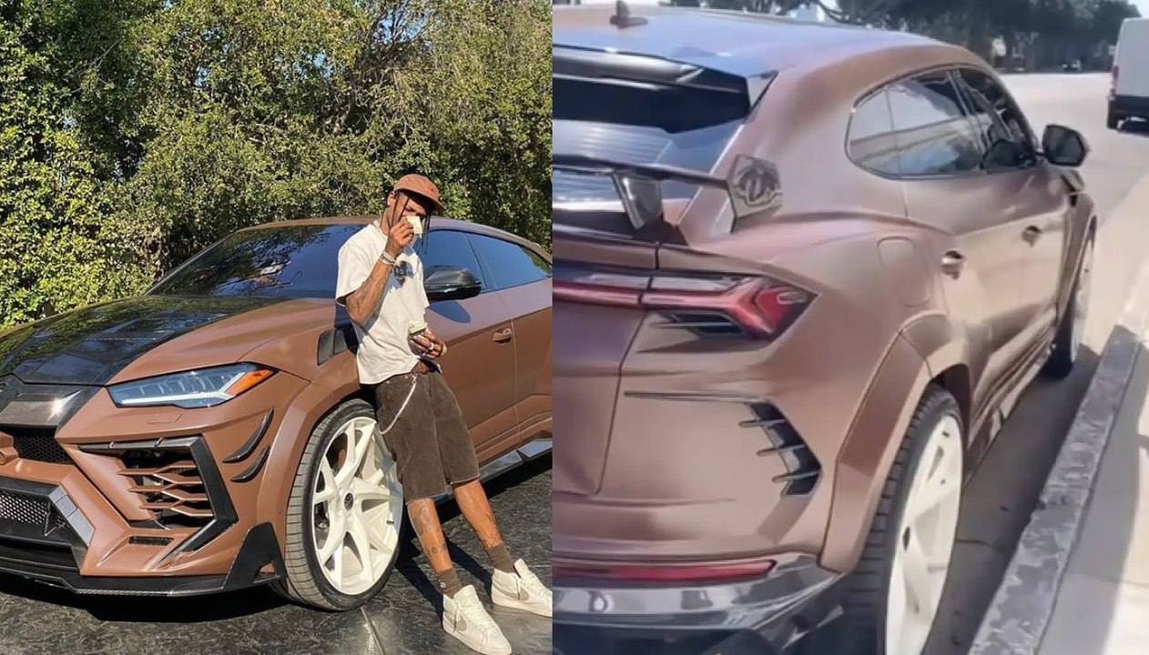 Travis Scott expose sa Lamborghini Urus à 600 000€, un détail choquant ...