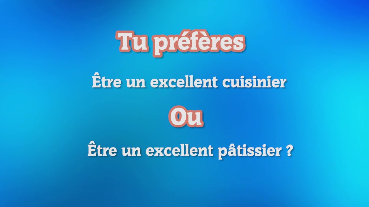 tu préfères spécial alimentation - Choisis entre les deux propositions ...