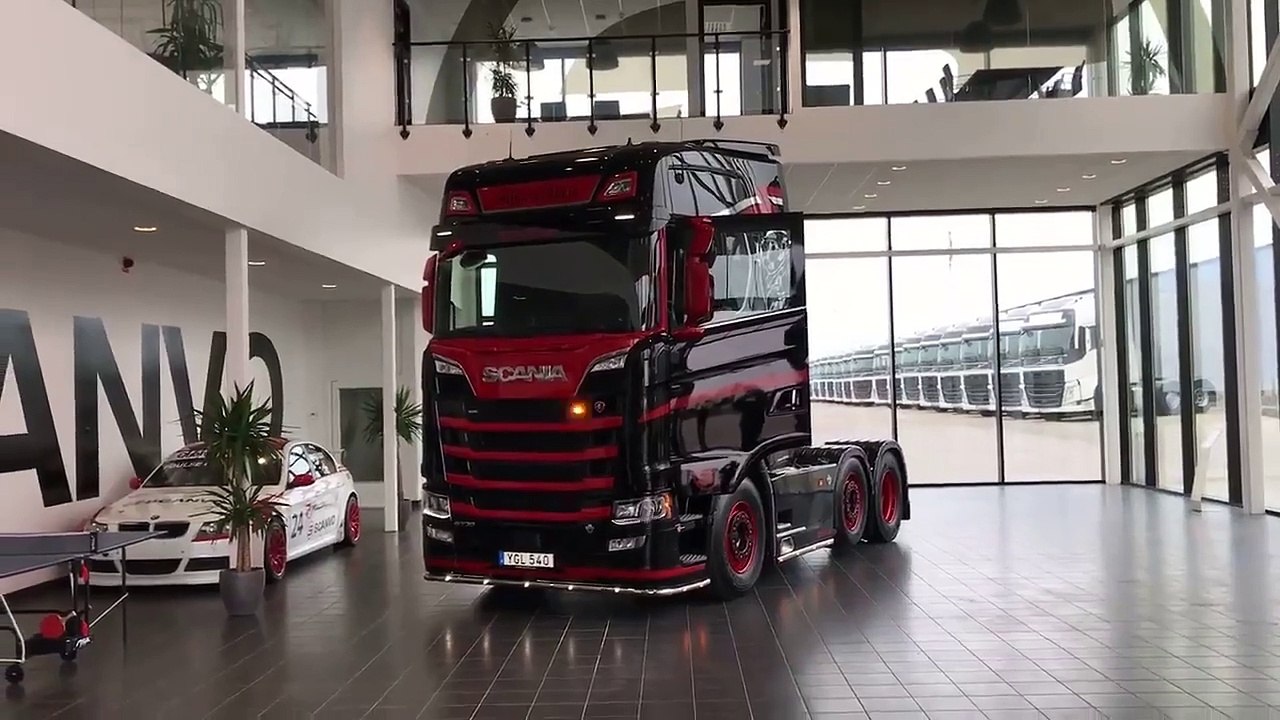 Scania S730 V8 6X2 (Race Edition) Black-Red Next Generation Sound ...