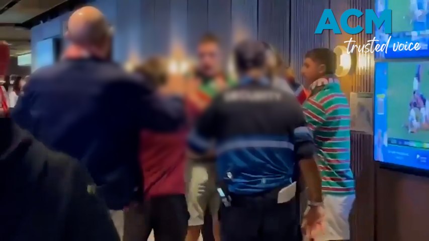 Ugly scenes as brawl erupts between Roosters and Souths fans | Central ...