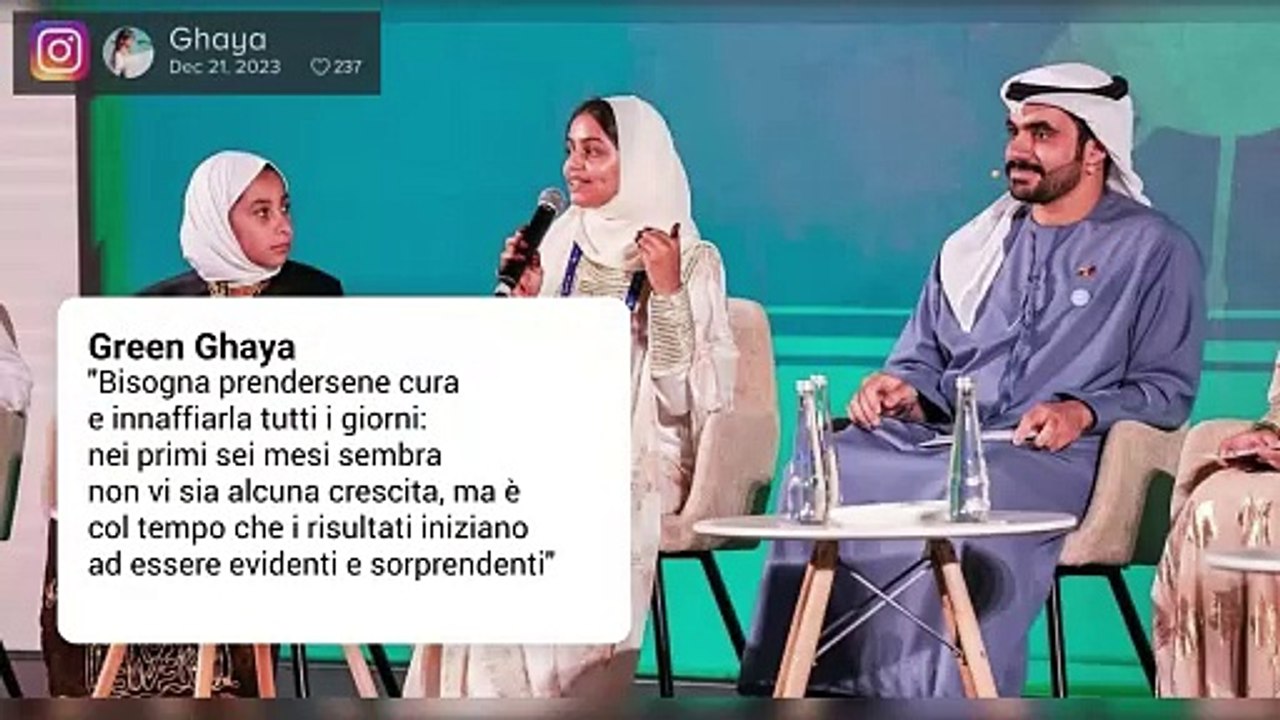 Green Ghaya, 13 anni, è il volto ambientalista degli Emirati Arabi ...