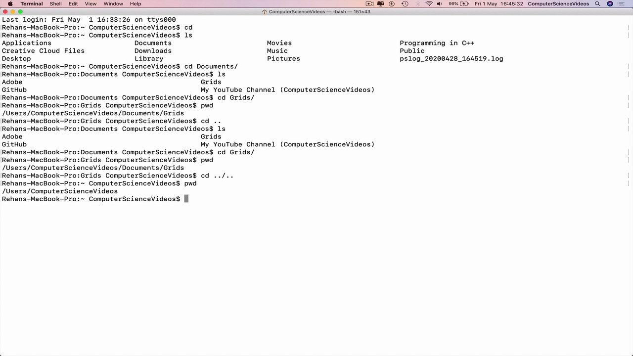 5 TERMINAL Commands To Change Directory For Beginners & Basic Programmers | New - video Dailymotion