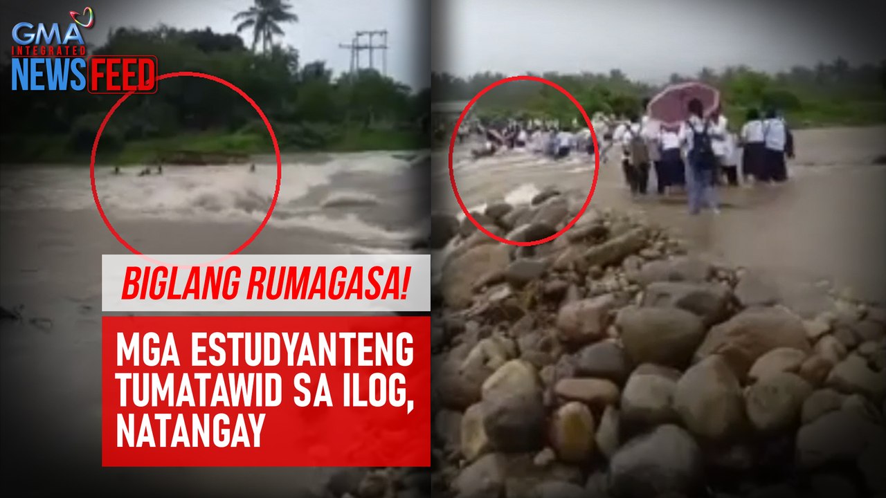 Mga estudyanteng tumatawid sa ilog, natangay | GMA Integrated Newsfeed ...