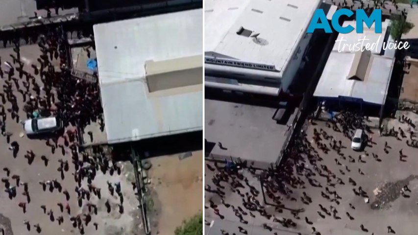 Drone video shows chaos amid deadly riots in Papua New Guinea | The ...