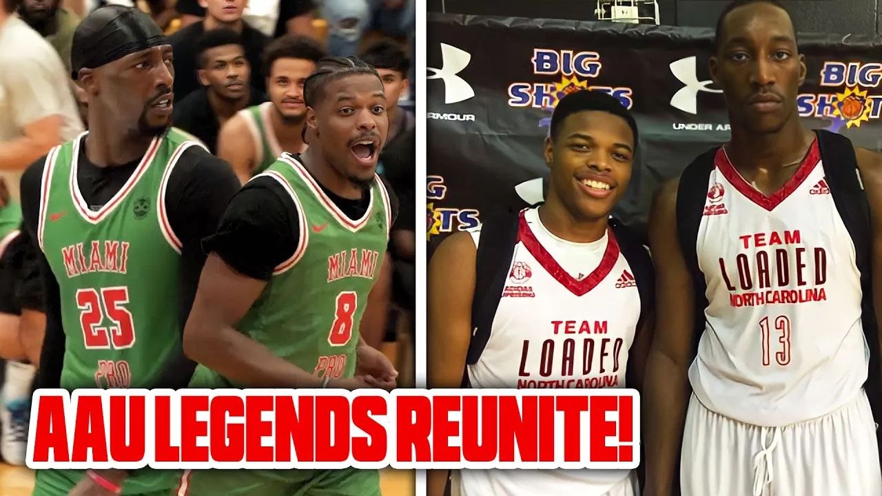 Dennis Smith Jr & Bam Adebayo REUNITE at Miami Pro!! LEGENDARY AAU Duo Gets ACTIVE - video ...