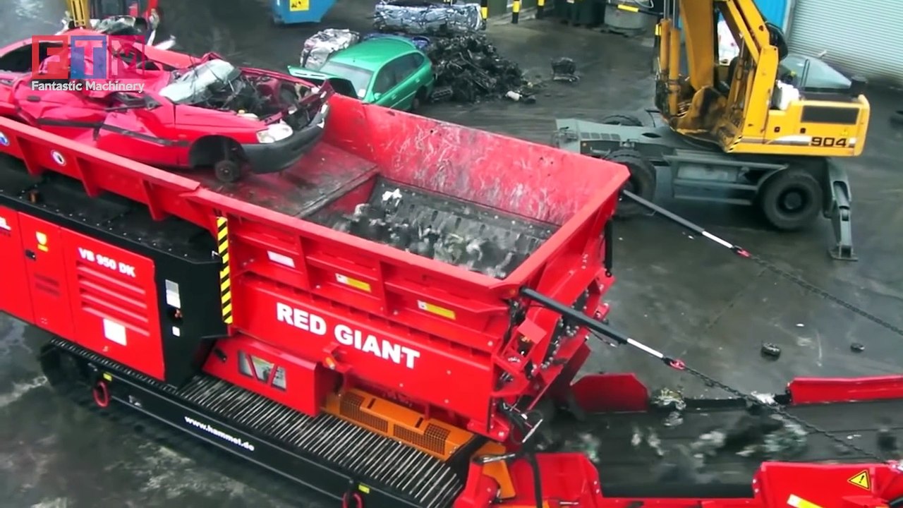 Extreme Dangerous Car Crushing Scrapping By Crusher & Excavator ...