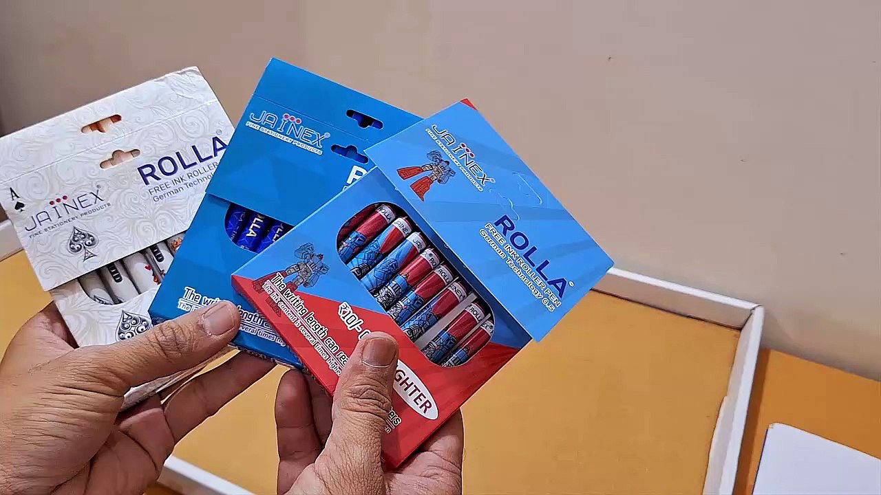 Unboxing and Review of Jainex ROLLA Needle tip Liquid ink Pen ...