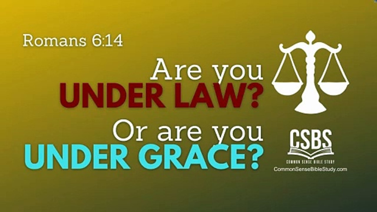 Are you under law or under grace? Romans 6:14 - video Dailymotion