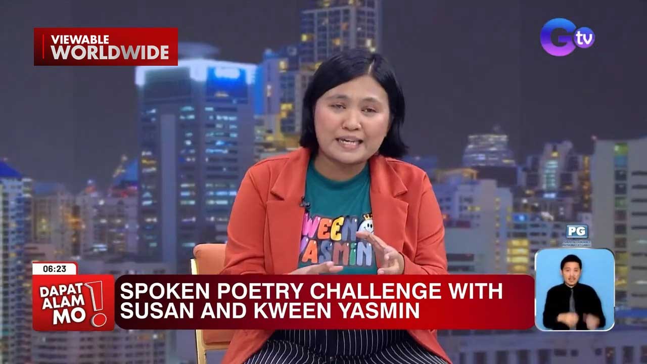 Kween Yasmin, kakasa sa ‘Spoken Poetry Challenge’ kasama si Susan ...
