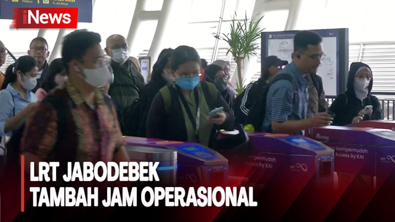 Mulai 16 Januari 2024, LRT Jabodebek Tambah Jam Operasional hingga Pukul 22.55 WIB - Video ...