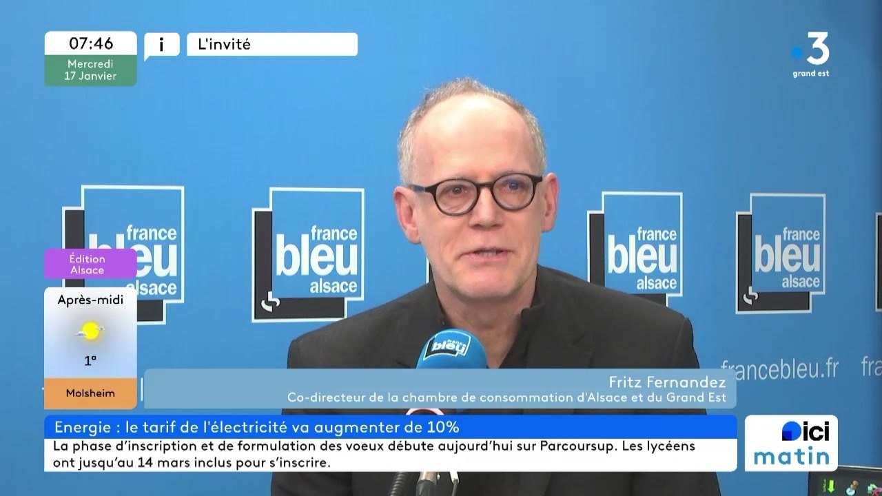Fritz Fernandez, co-directeur de la chambre de consommation d'Alsace ...