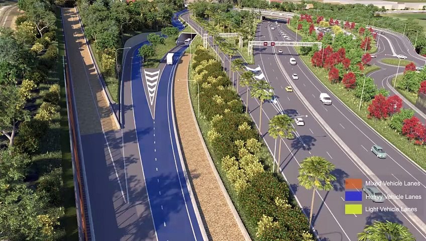 Mount Ousley Interchange concept animation | January 18, 2024 ...