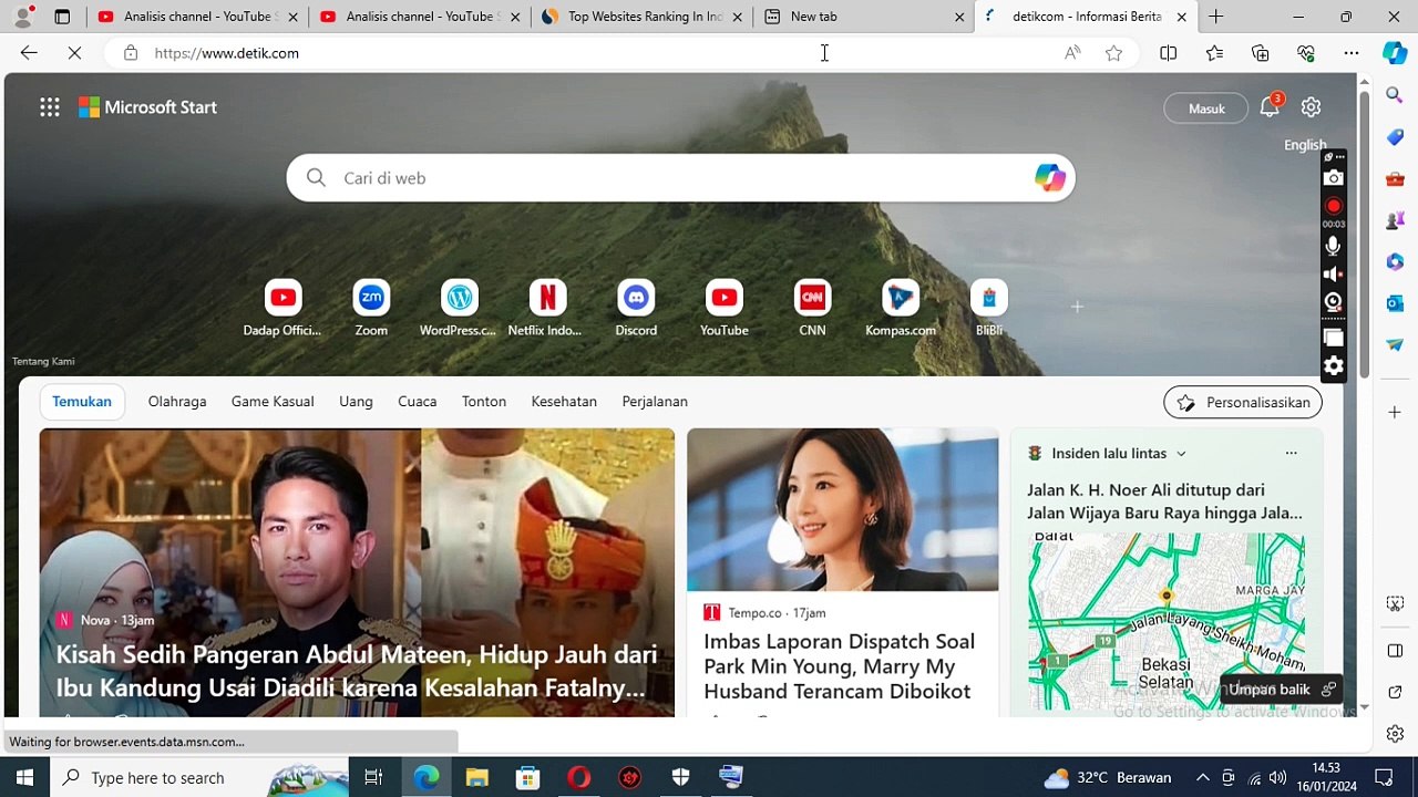 Cara membuat akun detik.com melalui browser edge pada pc - video Dailymotion