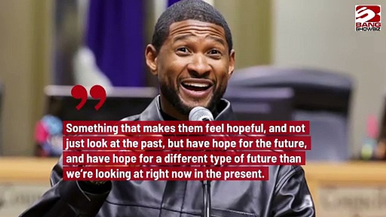 Usher's Pledge for a Super Bowl Spectacular. - video Dailymotion