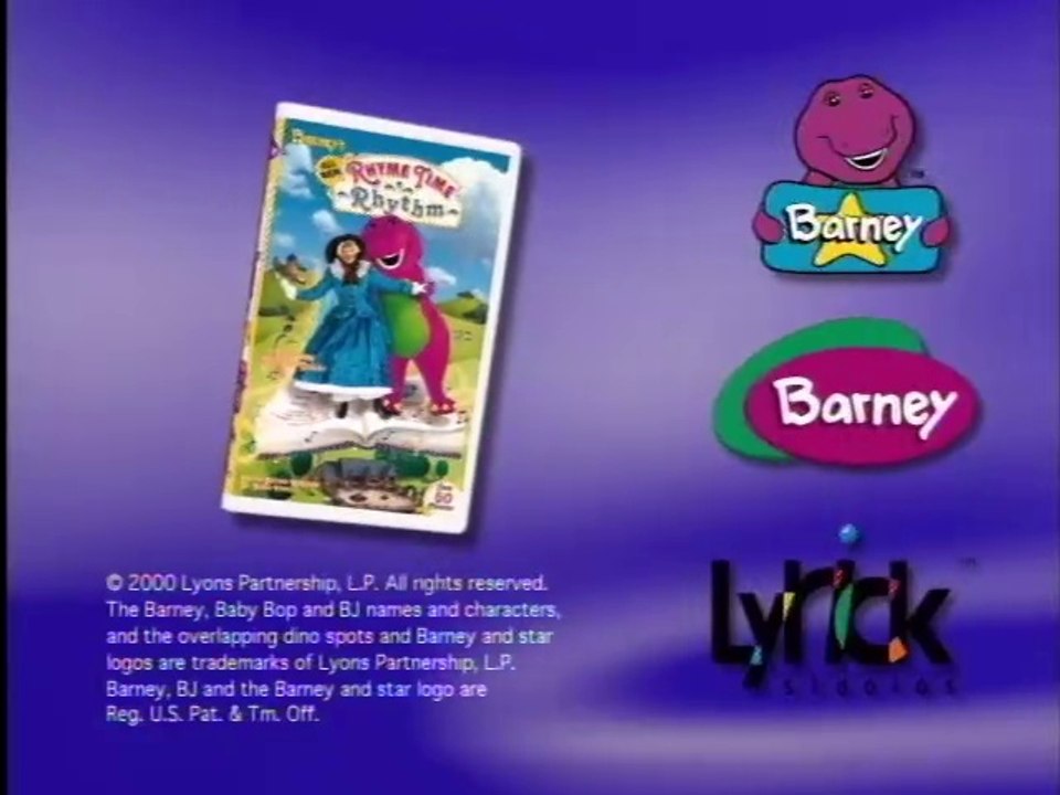 Barney’s Rhyme Time Rhythm VHS & DVD Trailer - video Dailymotion