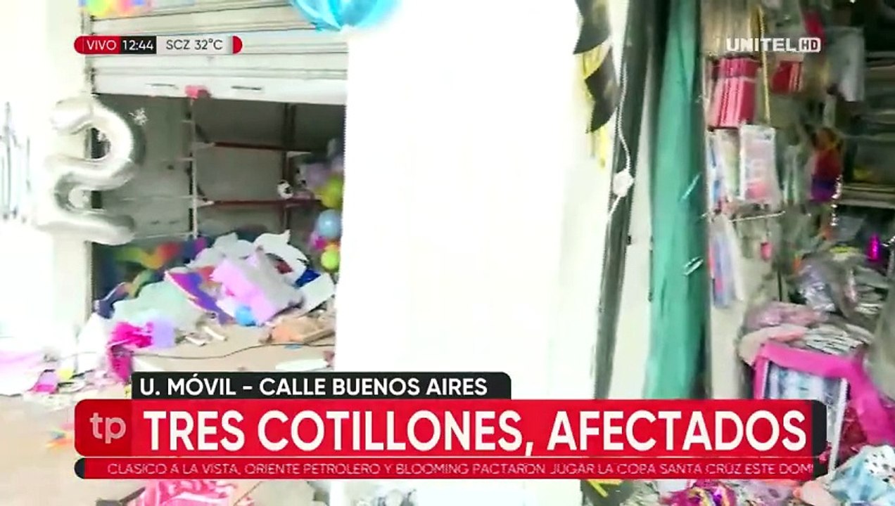 Reportan una explosión de una máquina en un cotillón del centro cruceño ...