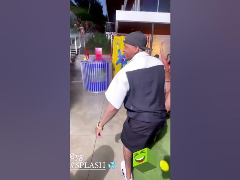 Swae Lee + YG Dunk Models Into Pool #shorts - video Dailymotion