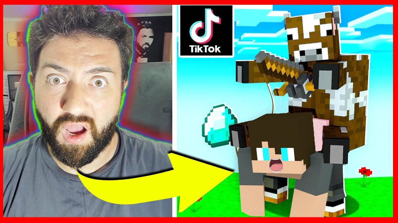 HARİKA TİKTOK MİNECRAFT HİLELERİ DENEDİM | MİNECRAFT HAN KANAL EKİP ...