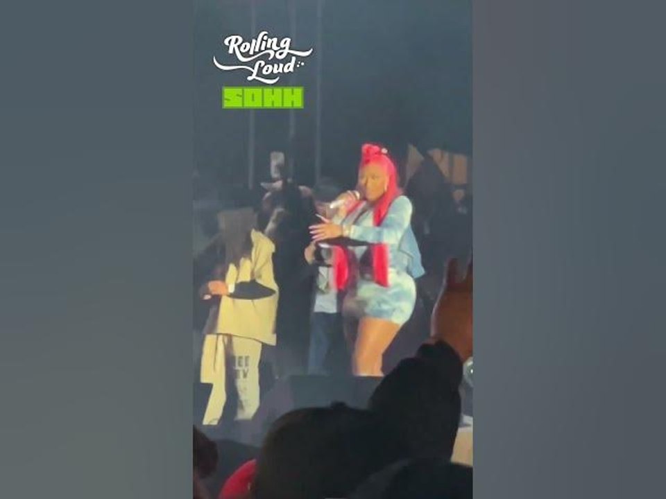 Nicki Minaj Performing Red Ruby Da Sleeze At Rolling Loud - video ...