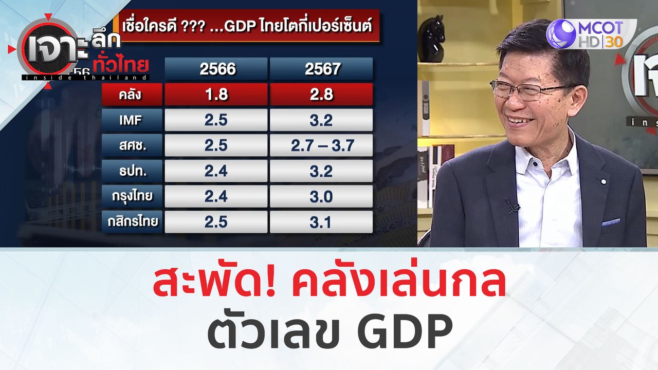 สะพัด! คลังเล่นกลตัวเลข GDP (25 ม.ค. 67) | เจาะลึกทั่วไทย - วิดีโอ Dailymotion