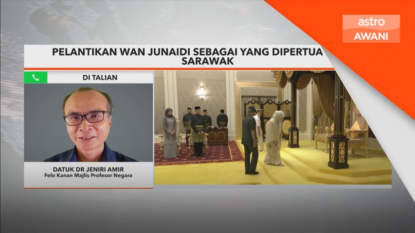 Pelantikan Wan Junaidi sebagai Yang Dipertua Negeri Sarawak | Astro Awani