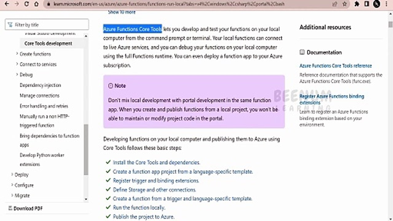 9 Build Test Deploy function locally for Azure Function - video Dailymotion