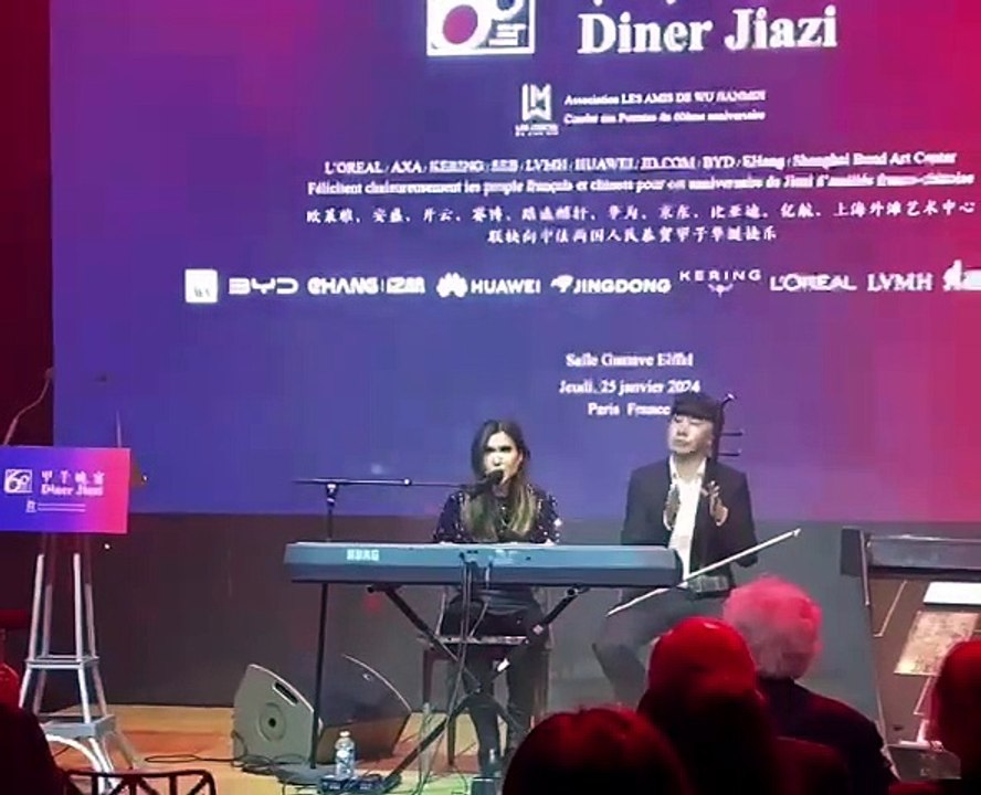 Joyce Jonathan et Guo Gan au dîner Jiazi - Vidéo Dailymotion