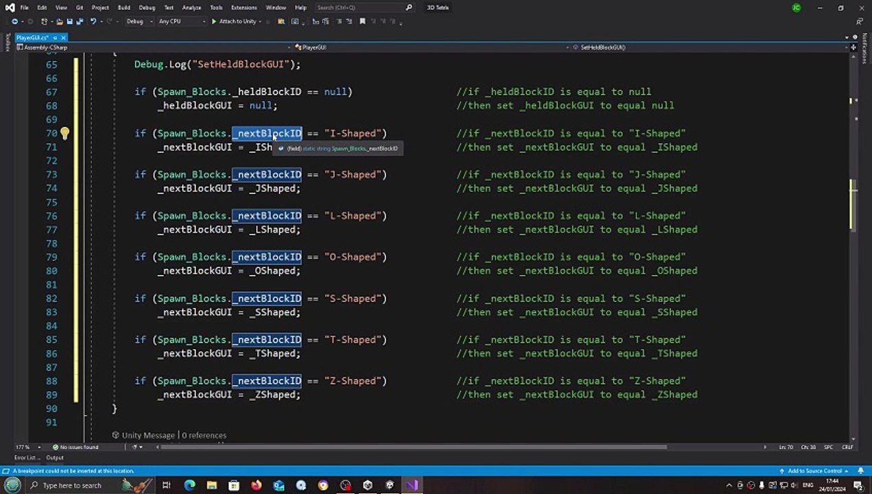 Unity 3D Tetris Clone #23 Player GUI - video Dailymotion