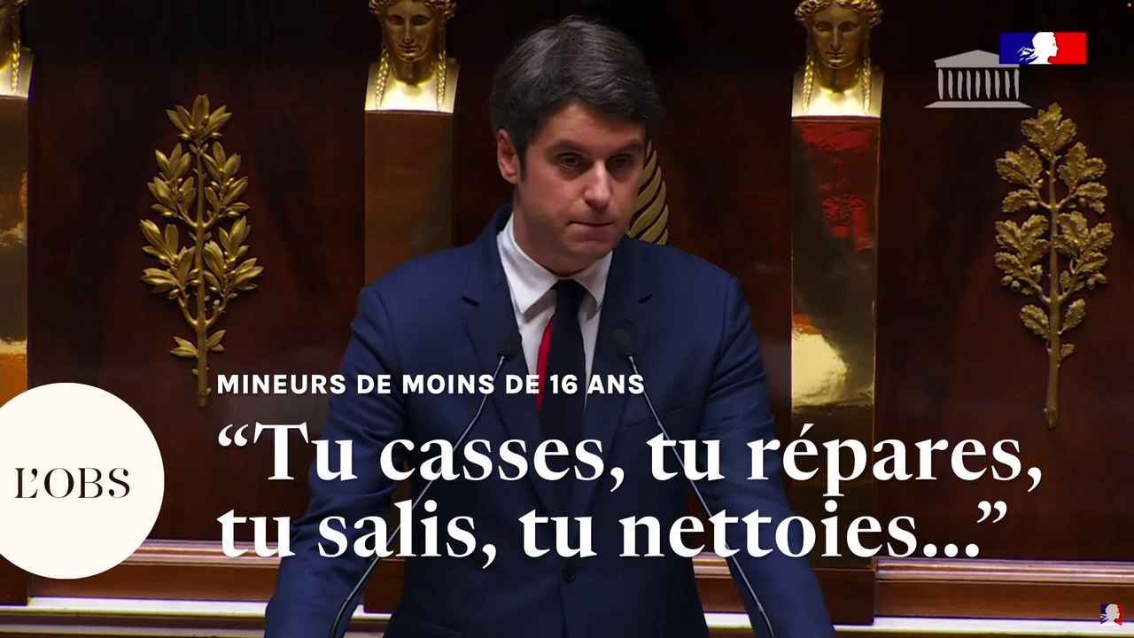 Gabriel Attal justifie les travaux d'intérêt éducatif pour les mineurs ...