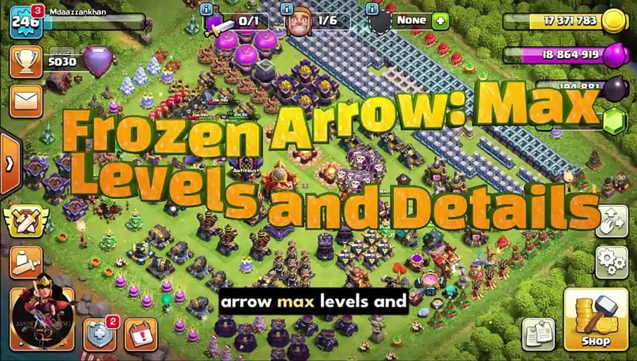Clash of Clans Frozen Arrow | Max Levels and Details | COC Leak ...