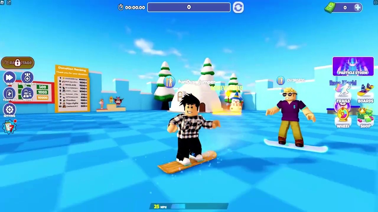Furious Jumper - Roblox SNOWBOARD OBBY ! - Vidéo Dailymotion