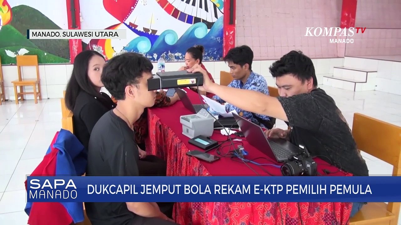 Disdukcapil Manado Lakukan Perekaman EKTP Bagi Pemilih Pemula - Video Dailymotion