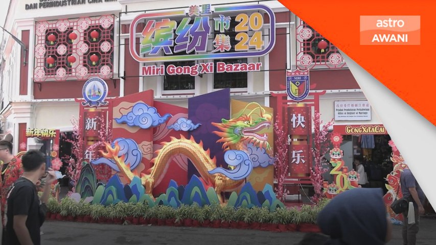 Bazar Gong Xi Miri 2024 ketengahkan adat dan budaya | Astro Awani