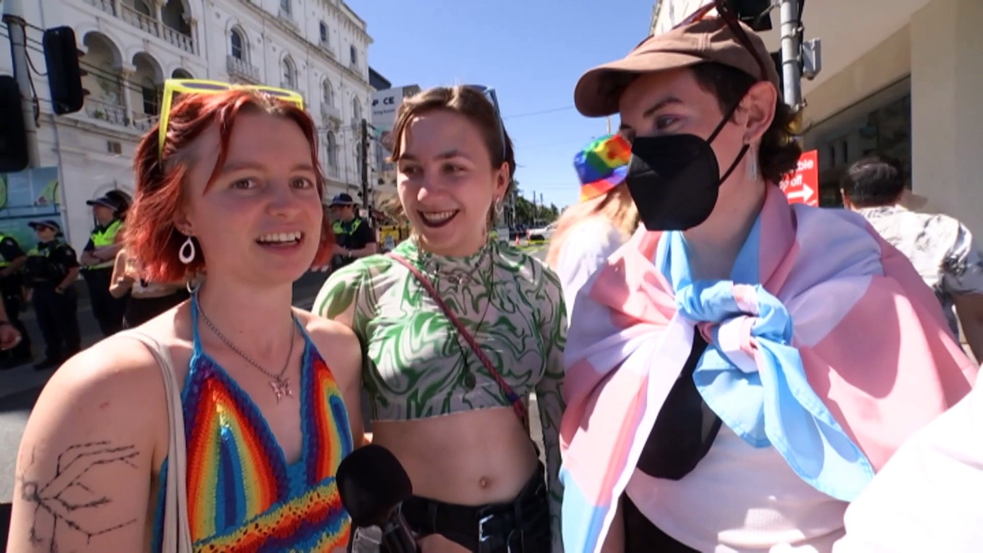 Protest labelled an "ugly rabble" as Melbourne annual Pride March rolls on