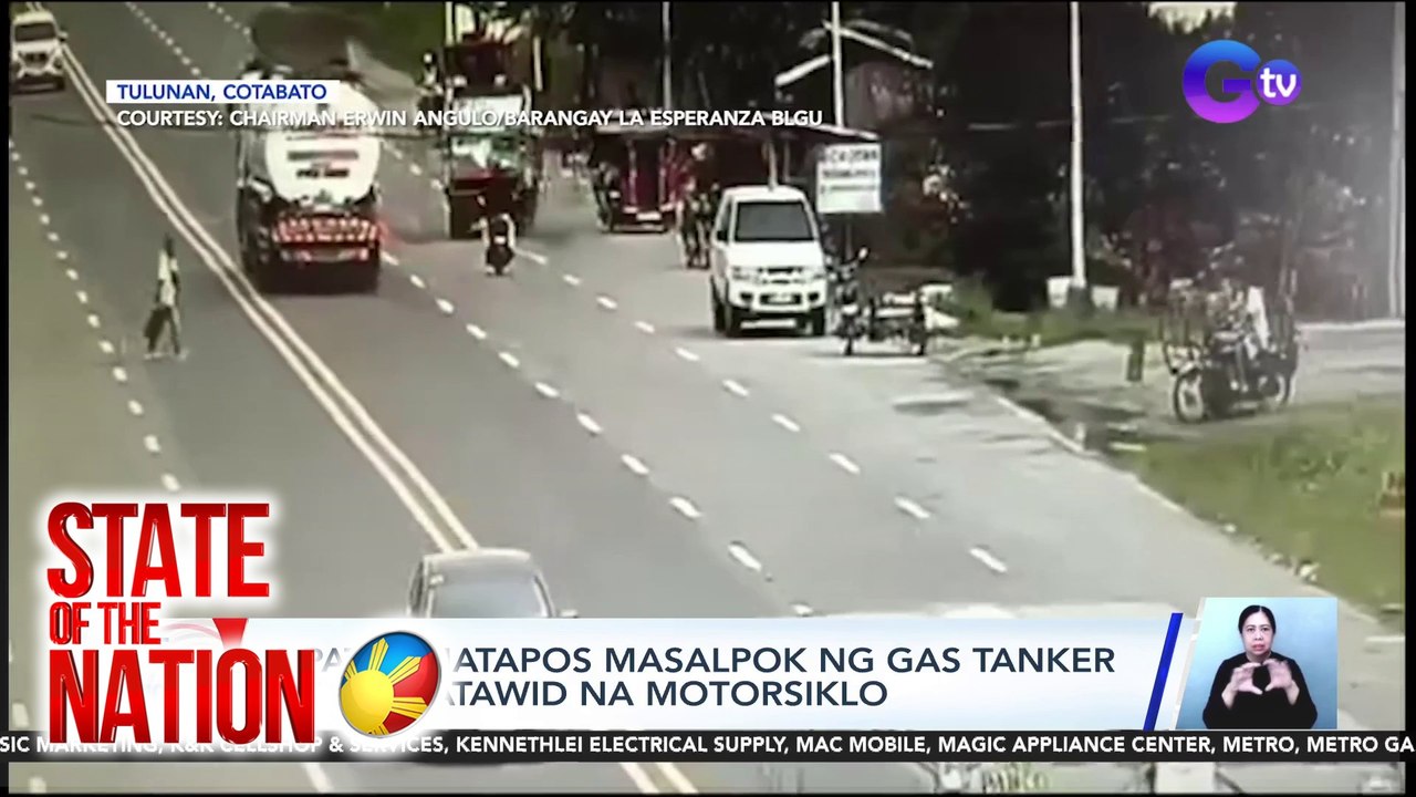 BODY 1: Motorsiklo, nasalpok ng tanker; Murang itlog; Pinamigay na ...