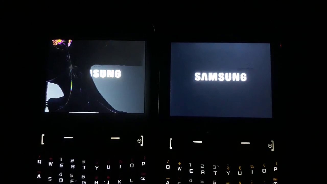 Two Samsung Ch@t 335's Startup and Shutdown + 1 Phone Broken Screen ...