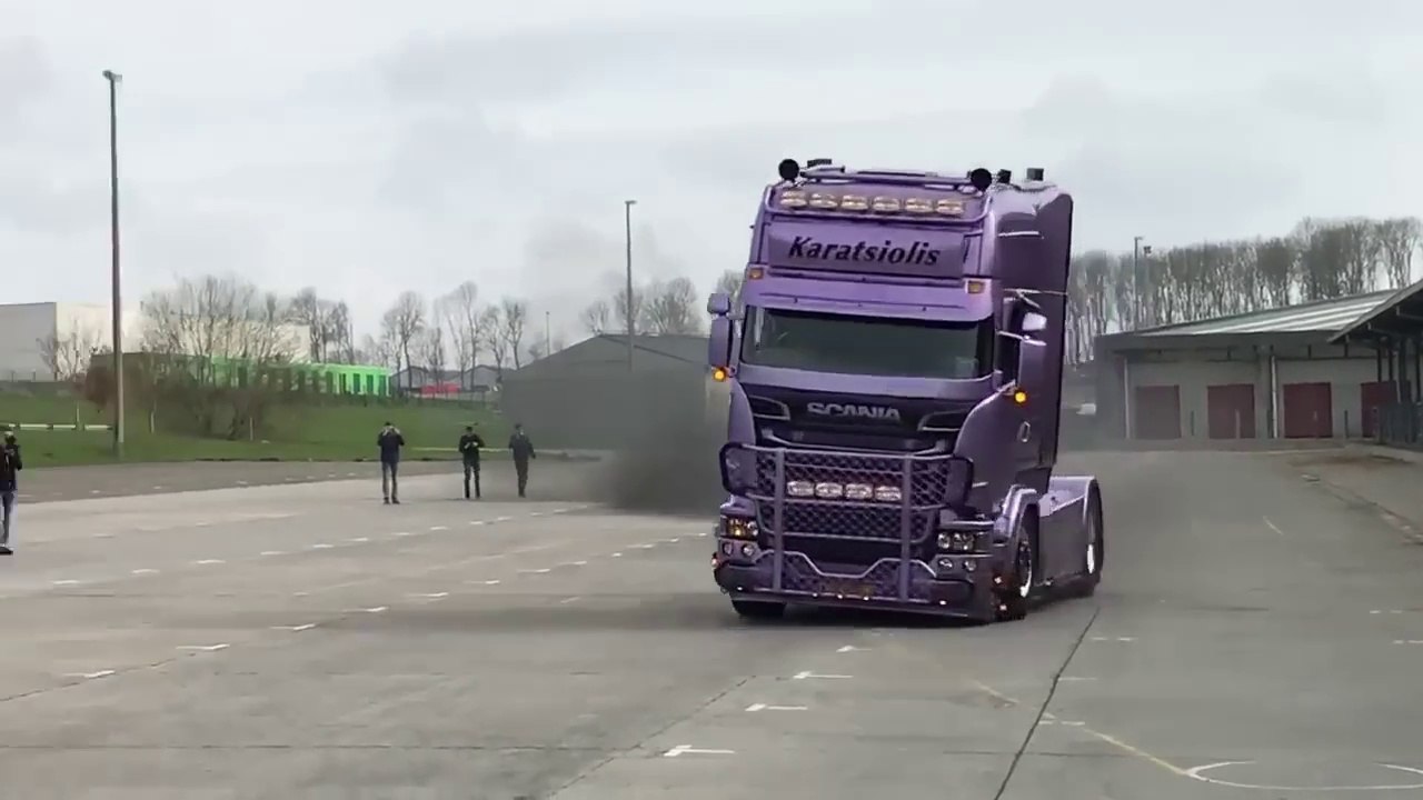 Brutal SOUND (Acceleration) Scania R V8 Power SUPER (Purple Edition ...