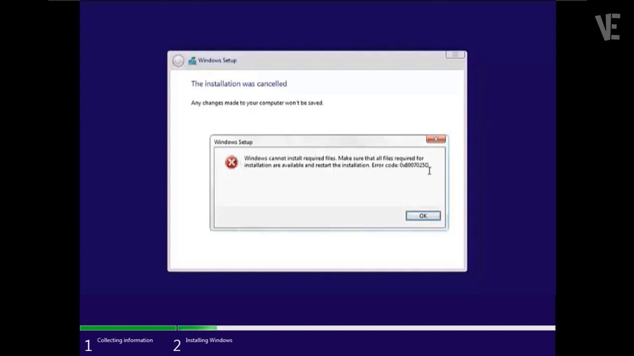 How To Fix Windows cannot install required files Error 0x8007025D in Windows 11 / 10 / 8 / 7 ...