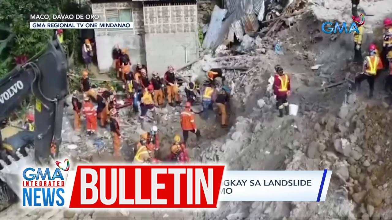 Bilang ng mga nakuhang bangkay sa landslide sa Maco, 35 na ayon sa ...