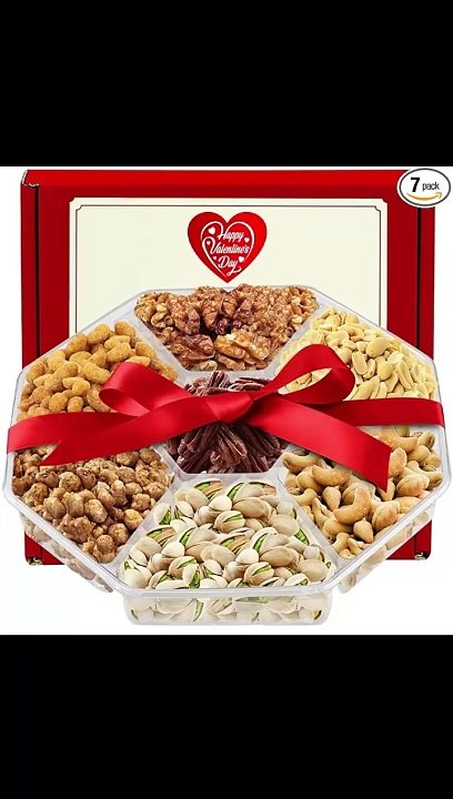 Valentines Day Gift Basket - Nuts Gift Basket, Delicious Mixed Cravings ...