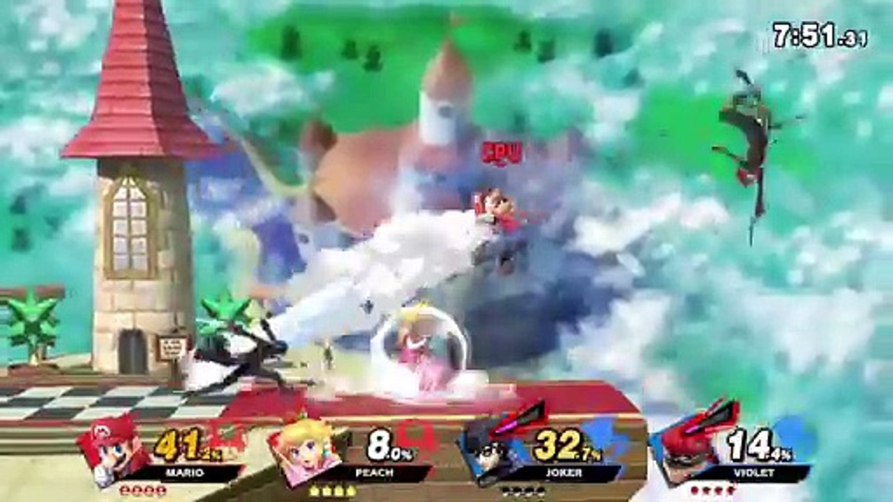 SSBU Mod Battle: Mario & Peach Vs. Joker & Violet - video Dailymotion