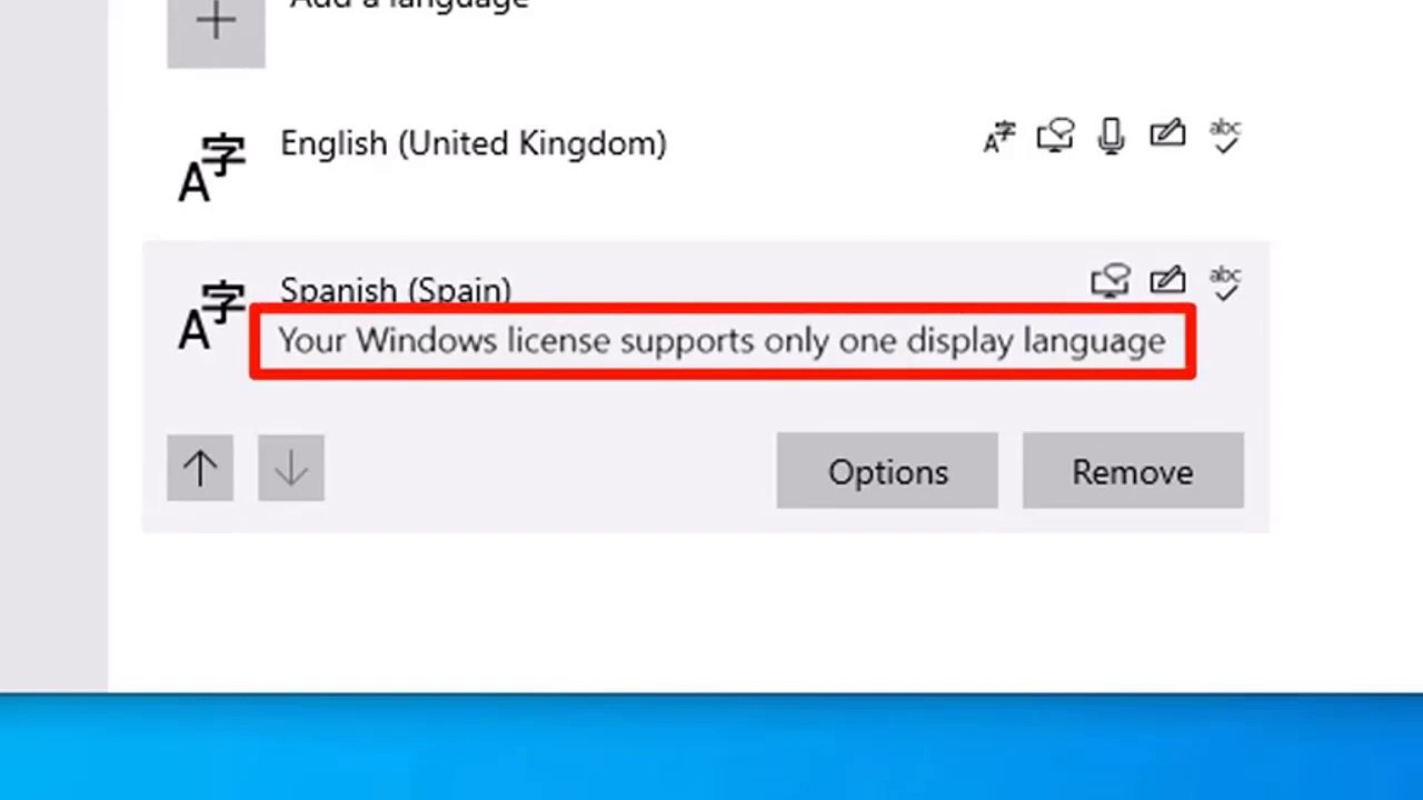 How To Fix Your Windows license only supports one display language in Windows 10 / 11 - video ...