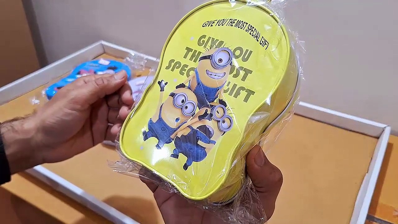 Unboxing and Review of Minion, unicorn, mickey mouse Metal Body Piggy ...