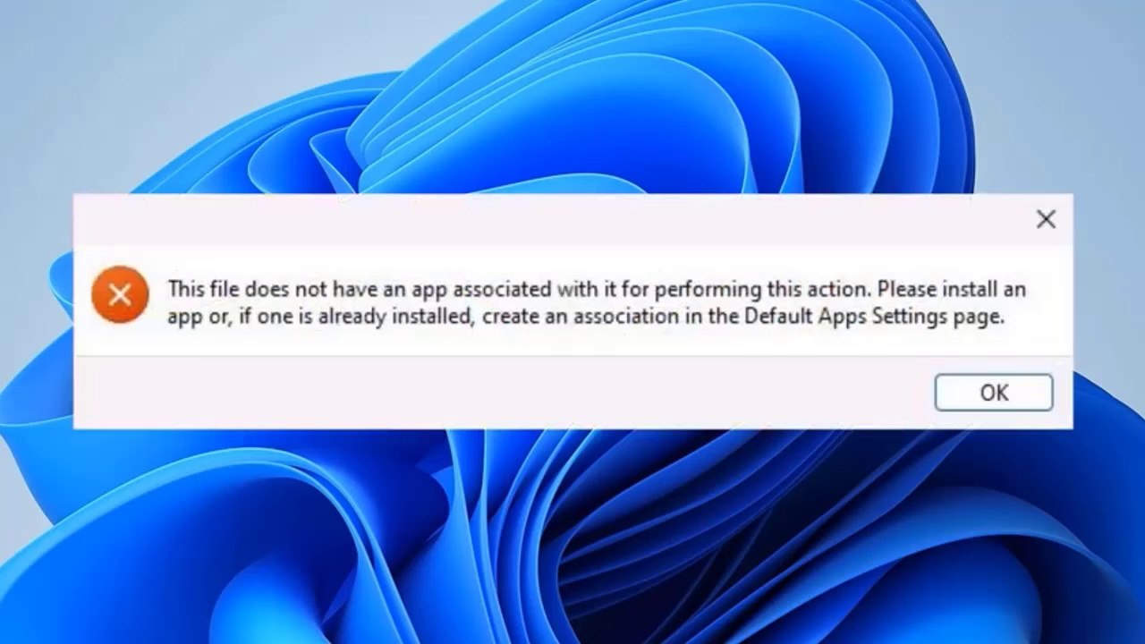 How to Fix This File Does Not Have an App Program Associated with it ...