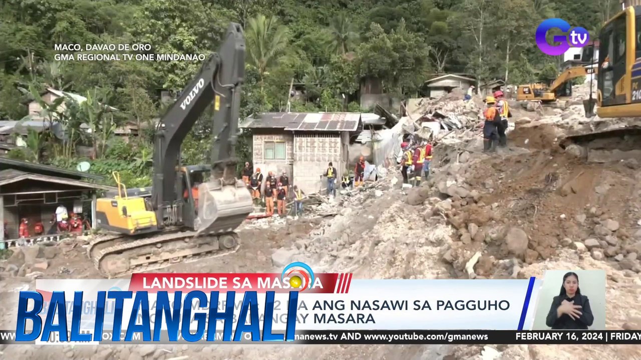 Maco MDRRMO: 92 na ang nasawi sa pagguho ng lupa sa barangay masara | BT - video Dailymotion
