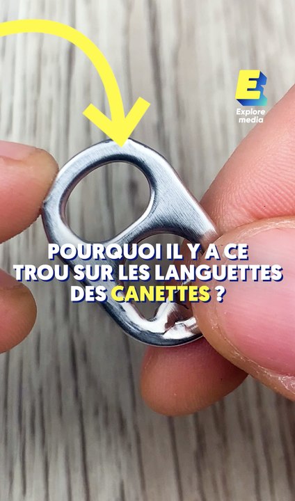 Pourquoi il y a ce trou sur les languettes des canettes ? - Vidéo ...